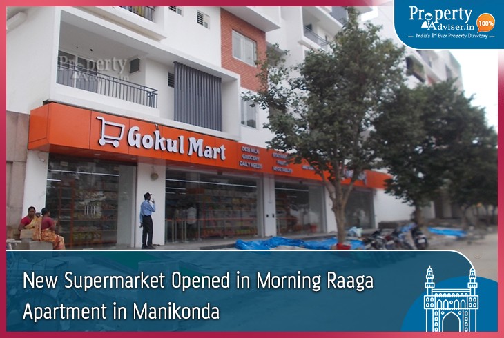 New Super Market Opened At Morning Raaga Apartment in Manikonda