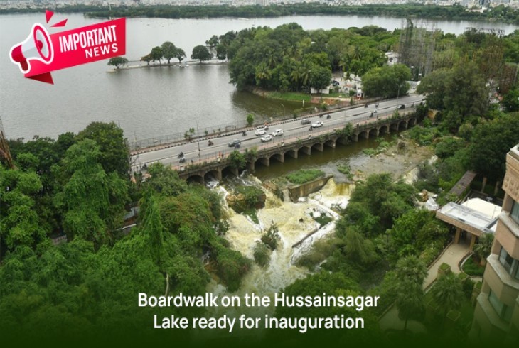Boardwalk on the Hussainsagar Lake Ready to Be Inaugurated