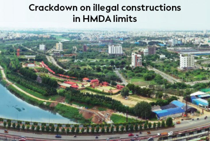 Crackdown on illegal constructions in HMDA limits