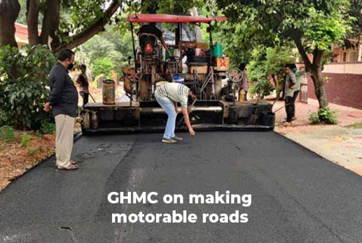 GHMC on making motorable roads