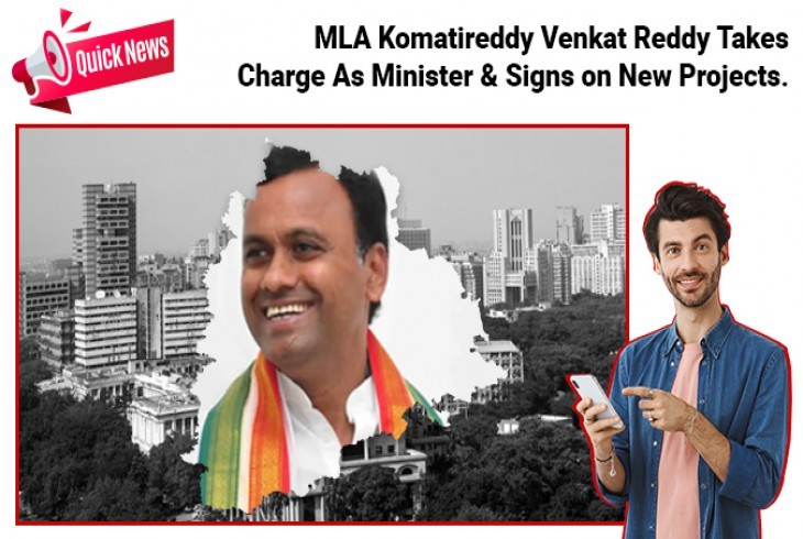 KVR Took Charge as Roads and Buildings Minister & Signs on 9 Infra Projects
