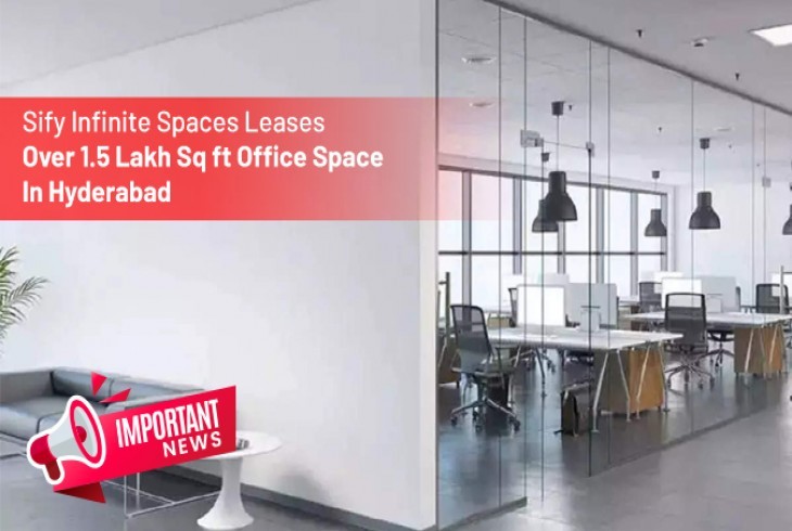 Hyderabad: Sify Infinite Spaces Leases 1.5 lakh sq ft Office Space