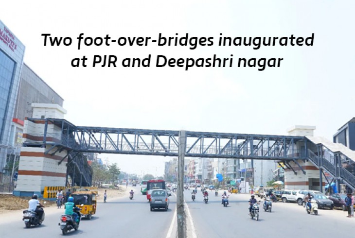 Two Foot Over Bridges Inaugurated At PJR And Deepashri Nagar