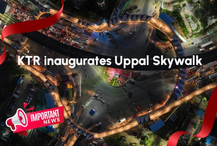 KTR Inaugurates Uppal Sykwalk and Convention Hall