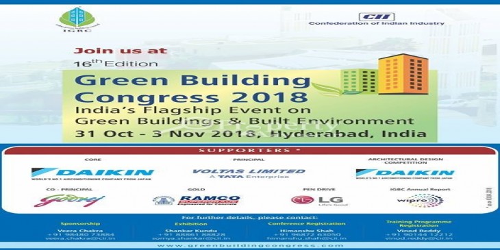 Green building congress - 31 Oct 2018-3 Nov 2018