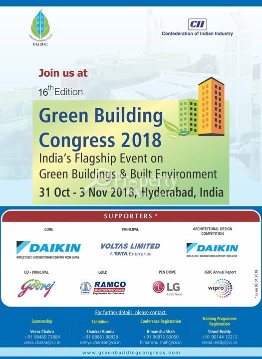 Green building congress - 31 Oct 2018-3 Nov 2018